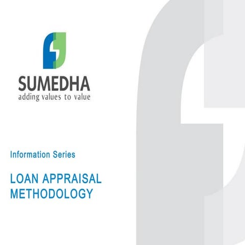 Loan Appraisal Methodology | PPT