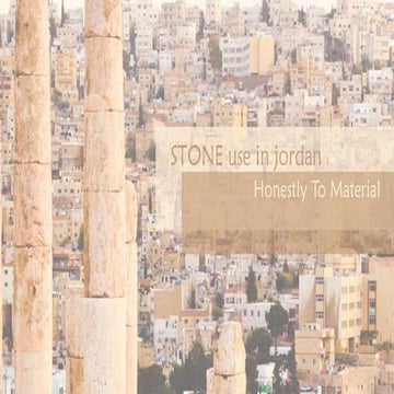 stone use in jordan | PPTX