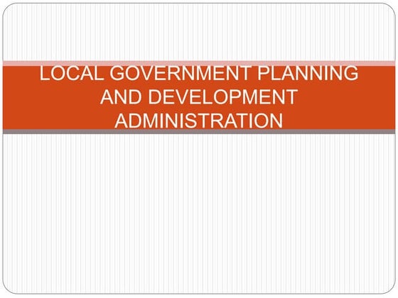 Comprehensive Development Plan | PPTX