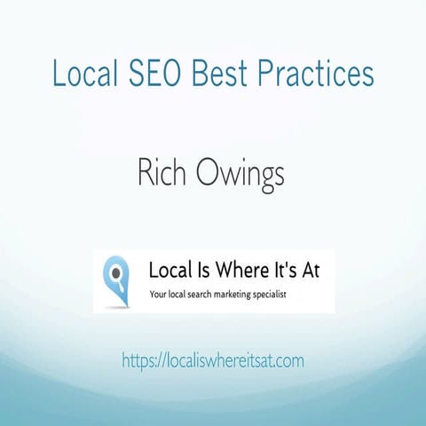 Local SEO Best Practices | PPT