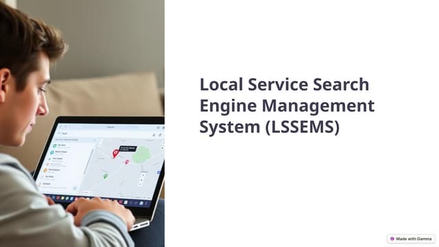 Local Service Search Engine Management System Lssems1pptx