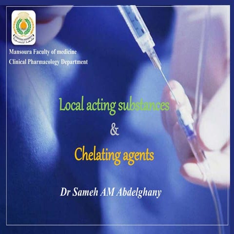 Local acting substances chelating agents | PPTX