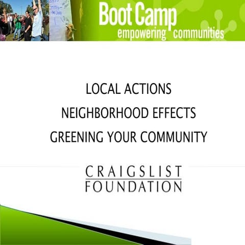 Local actions neighborhood effects greening your community | PPT