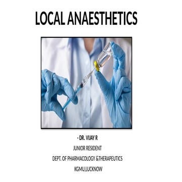 Local anaesthetics, Types of anaesthesia, classification, mechanism of ...
