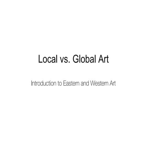Local vs. Global Art | PDF