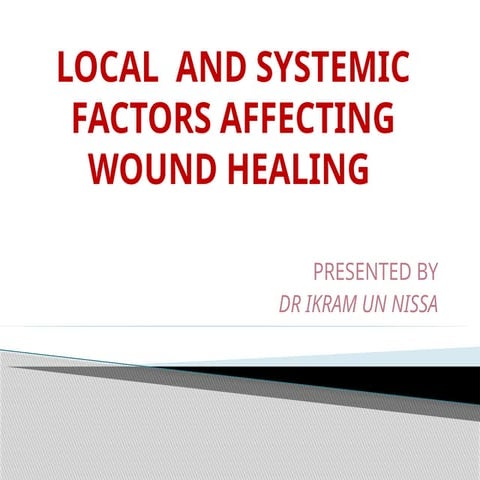 LOCAL AND SYSTEMIC FACTORS AFFECTING WOUND HEALING-1.pptx