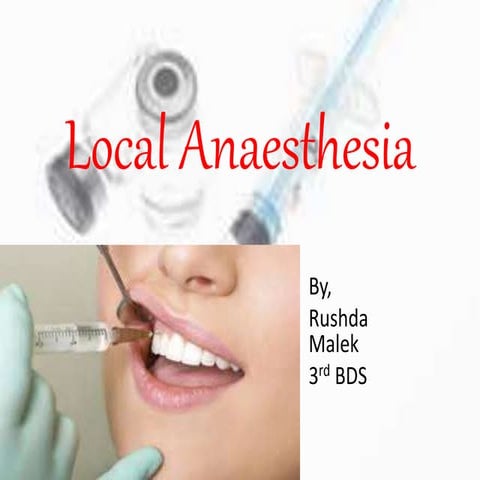 Local anesthesia | PPT