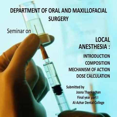 Local anesthesia | PPTX