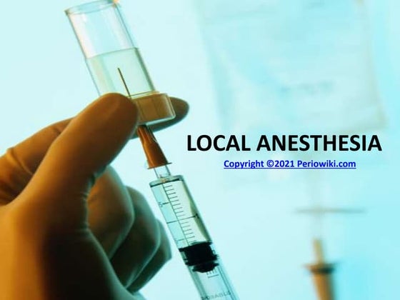 Local Anaesthetic | PPT