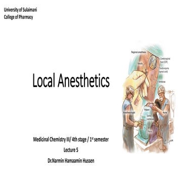 Local anaesthetics | PPTX