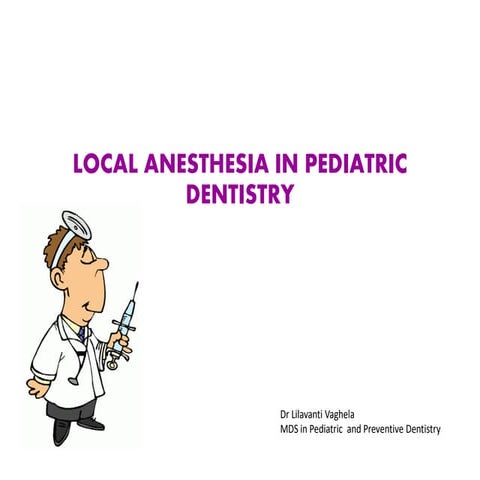 Local anesthesia in pediatric dentistry | PDF