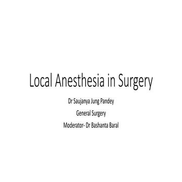 Local Anesthesia in Surgical practice.pptx