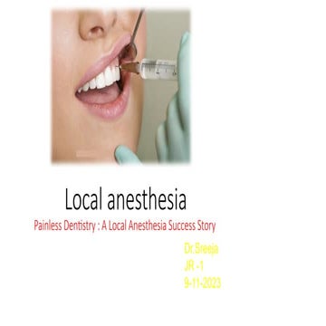 Local Anesthesia: Armanterium | PPT