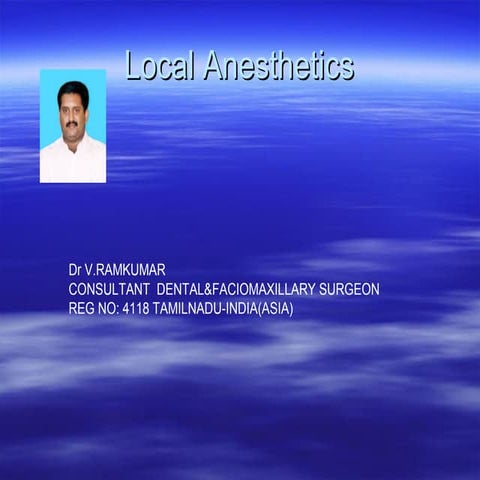 Local anesthetics | PPT