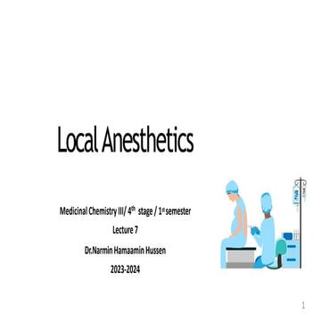 Local anaesthetics | PPTX