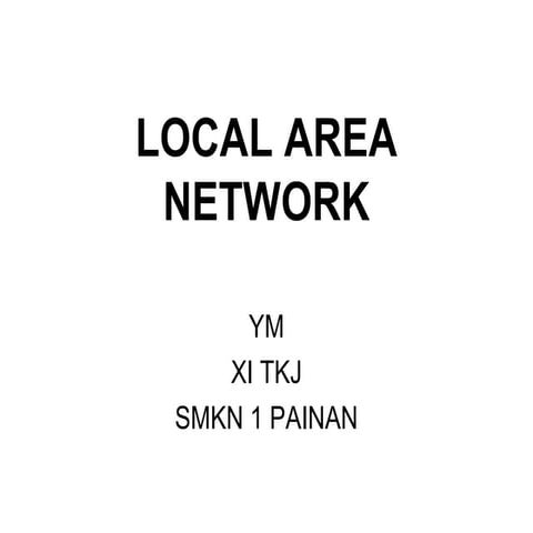 Local area network | PPT