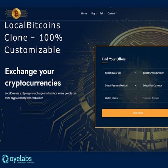 LocalBitcoin Clone | Customize your own crypto app | PPT