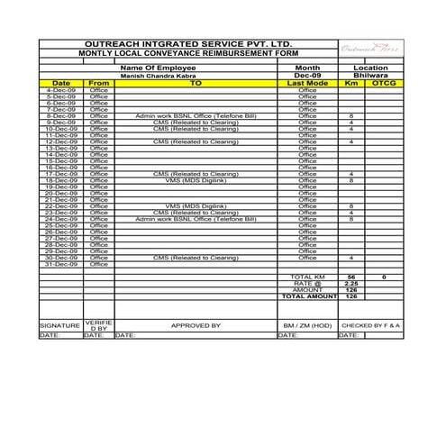 Conveyance form | DOCX