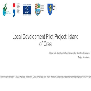 Local development pilot project Cres - “Local Development Pilot Project ...