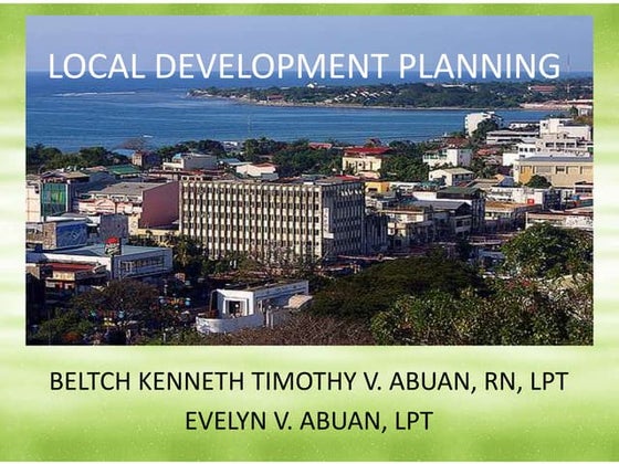 Local Development Planning | PPT
