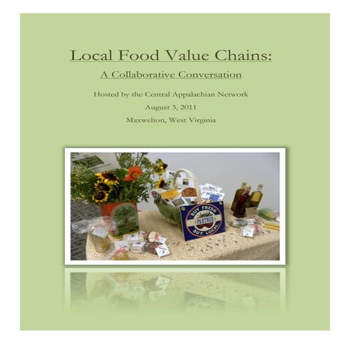 Local food value chains a collaborative conversation | PDF ...