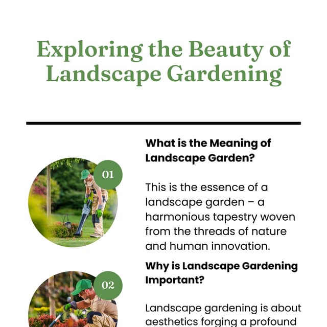 Exploring the Beauty of Landscape Gardening | PDF