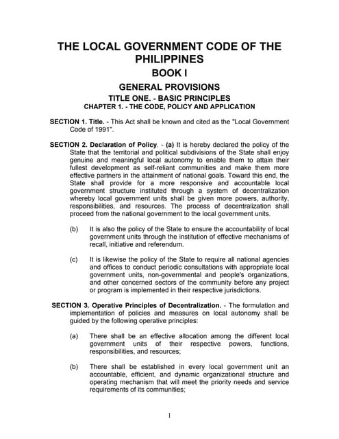 The Role of Local Government in Development | PDF | Business | Business ...