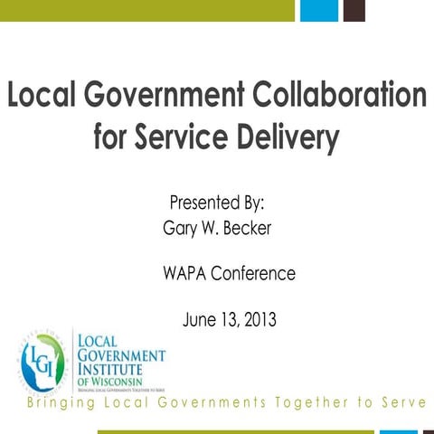 Local Government Collaboration Case Studies | PPTX | Water Services ...