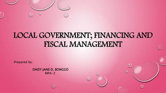 Government Accounting Manual for National Government Agencies | PPT