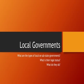 Local governments revised(1) | PPT