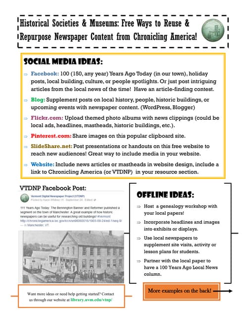 Chronicling America: Using Historic Newspapers in the Classroom & for…