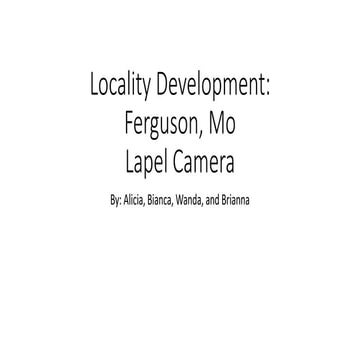 Locality development | PPTX