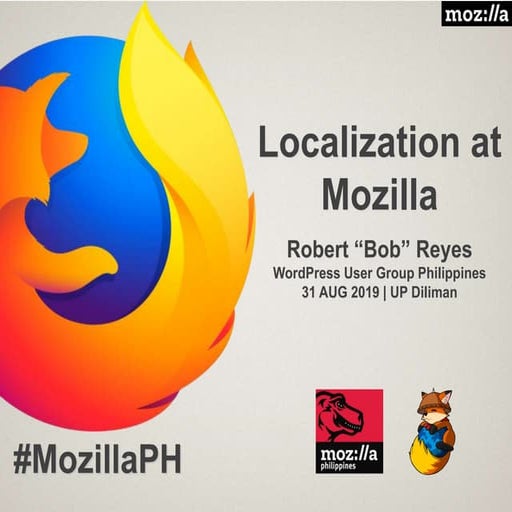 Localization at Mozilla | PPT