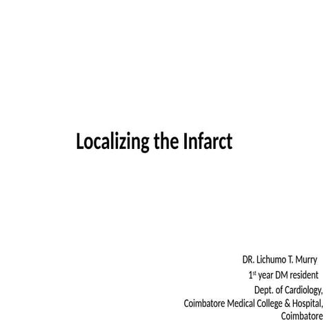 Localization of MI on ECG | PPT