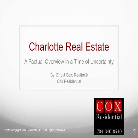 Charlotte Real Estate - A Factual Overview in a Time of Uncertainty | PPSX