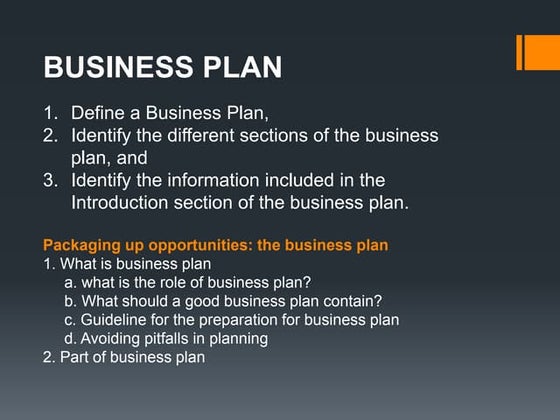 Business plan | PPT