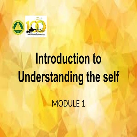 introduction to understanding the self module 1 | PPTX