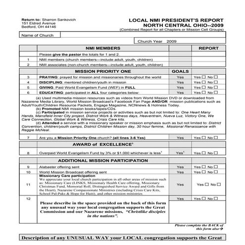 Local NMI annual report form--Word, secretary | DOC