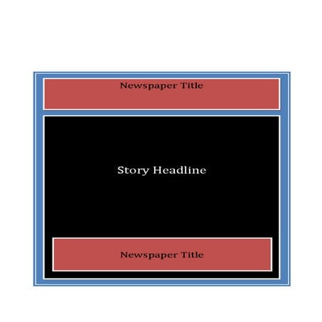Local newspaper front page layout, worrddd | DOCX