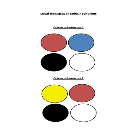 Local newspaper colour schemes | DOCX