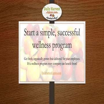 Start a simple, successful wellness program | PPT