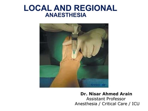 Local Anaesthetic. | PPTX | Pharmaceutical Drugs | Medical Health