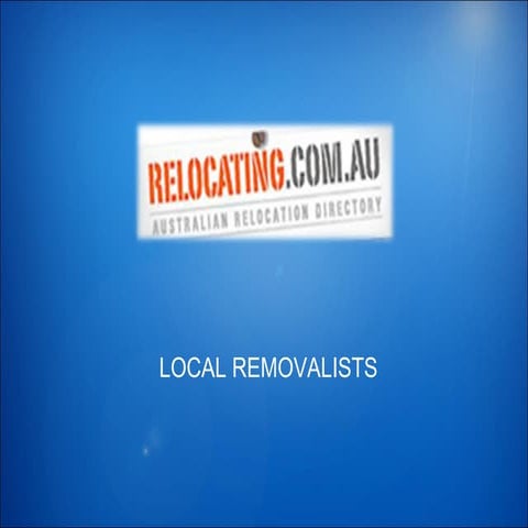 Local Removalists | PPT