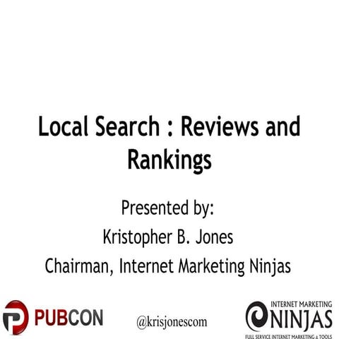 Top 10 Strategies for Getting Local Reviews on Google+ Local | PPT