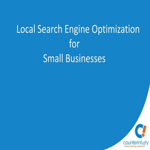 Local SEO Presentation for Small Businesses | PPTX
