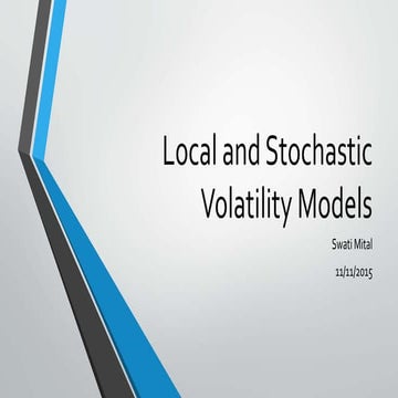 Local And Stochastic Volatility Pptx