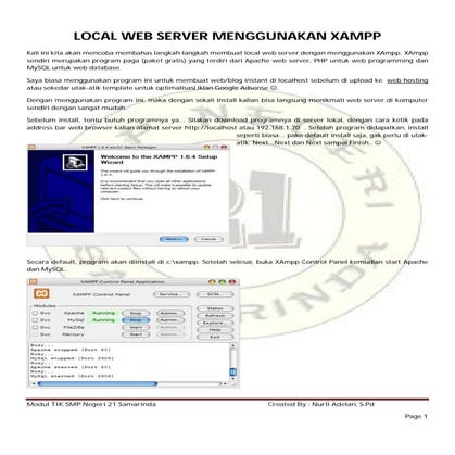 XAMPP (Local Web Server) | PDF