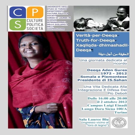 Una giornata dedicata a Deeqa | PDF