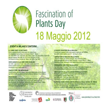 Fascination of Plants Day | PDF