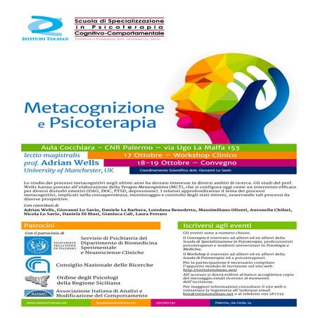 Metacognizione e Psicoterapia | PDF